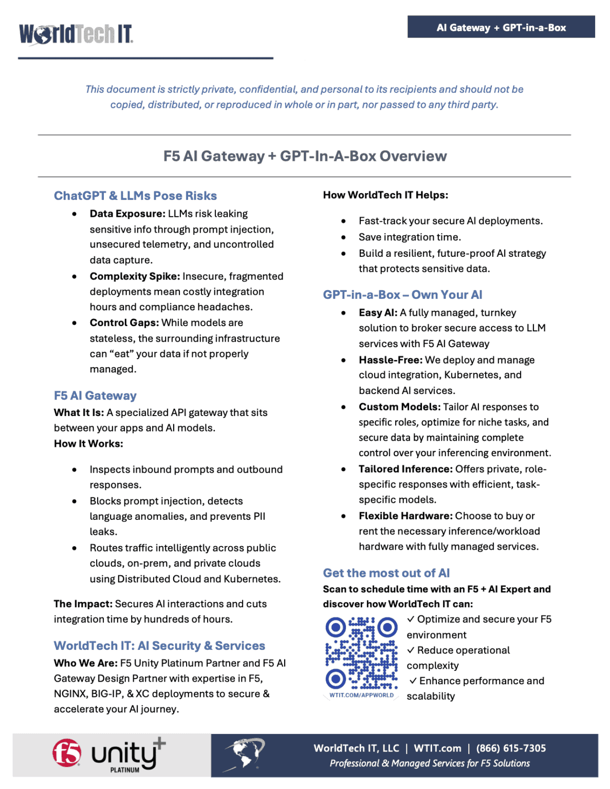 F5 AI Gateway - Understanding & Features - WorldTech IT